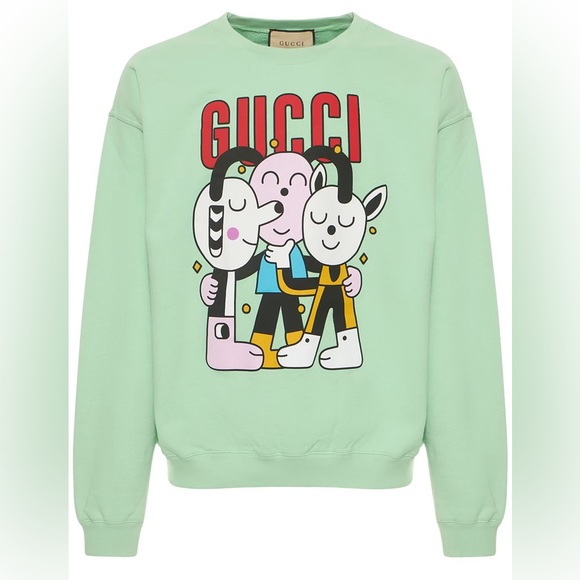 Gucci | Shirts | Gucci Animal Print Cotton Sweatshirt | Poshmark